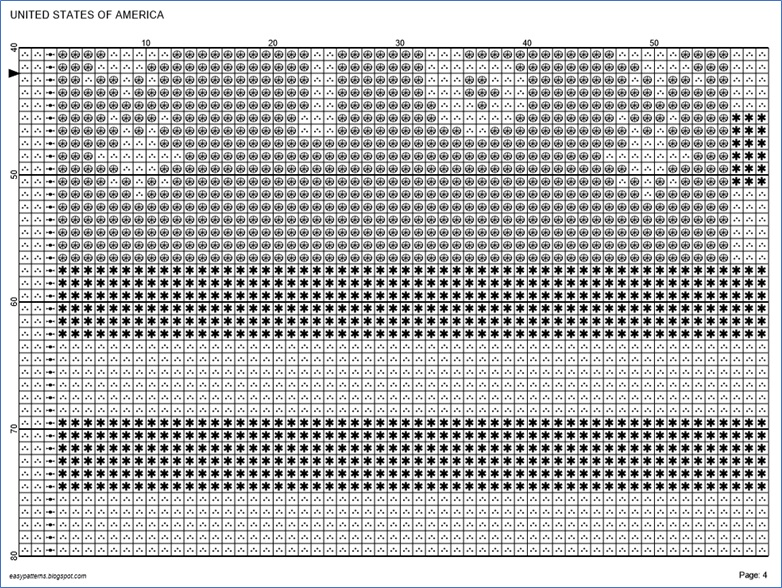 EASY PATTERNS: United States of America USA Flag/Coat of Arms cross ...
