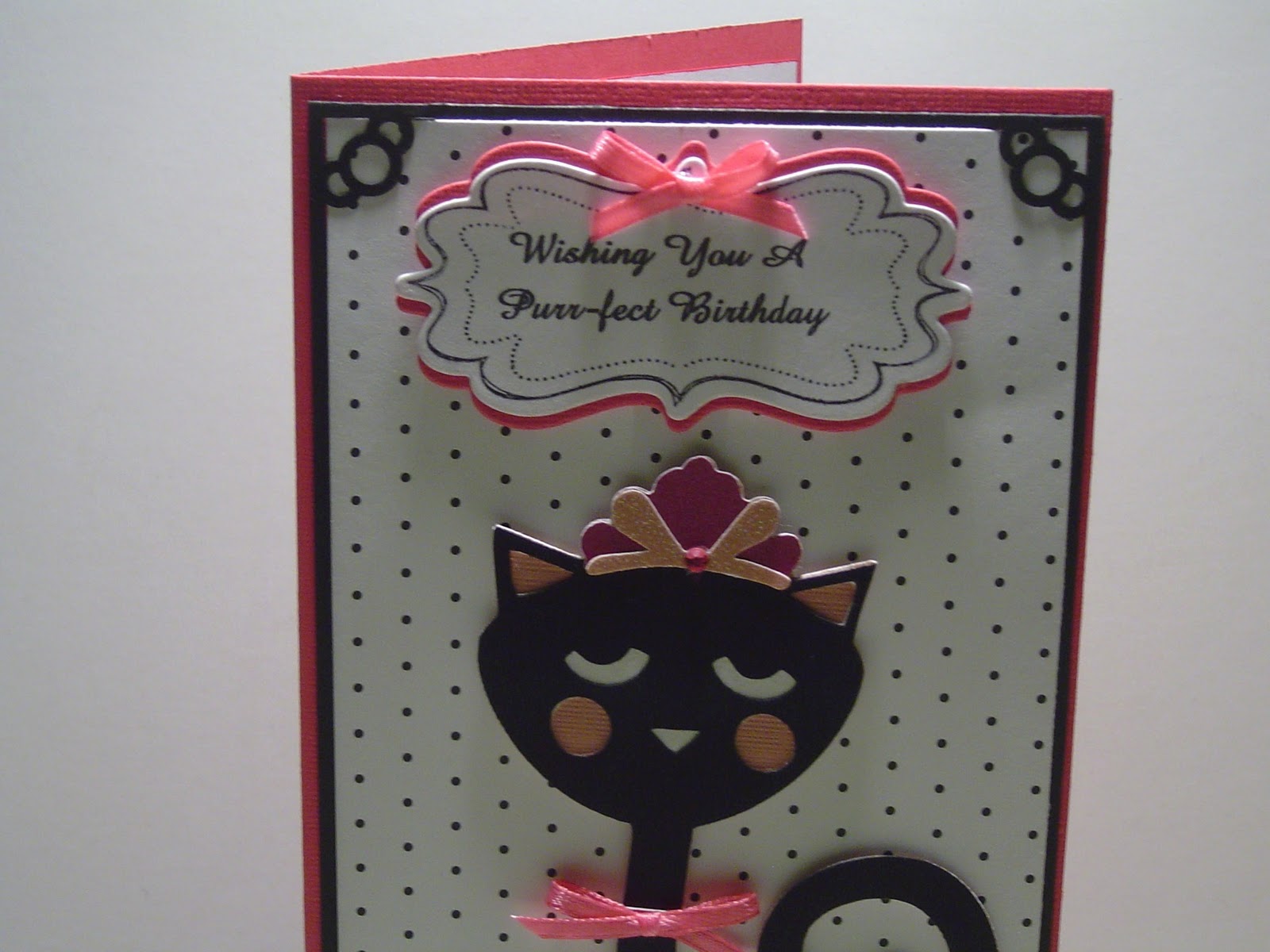 Cricutjunkie: Cat Birthday Card