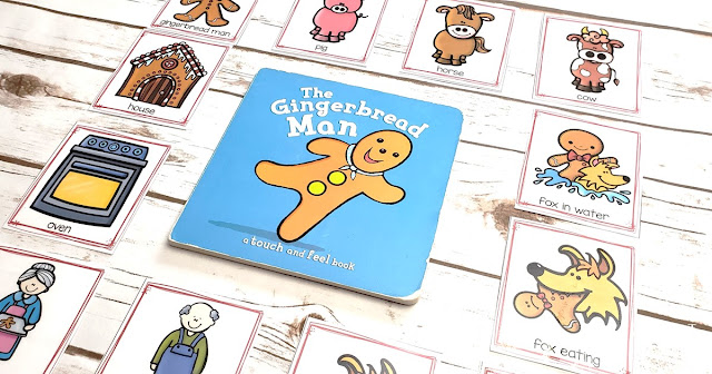Retelling The Gingerbread Man with Sequencing Cards | Sara J Creations