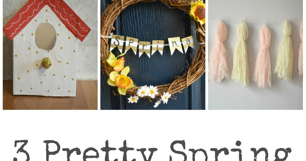 3 Pretty Spring Craft Ideas - Whimsical Mumblings