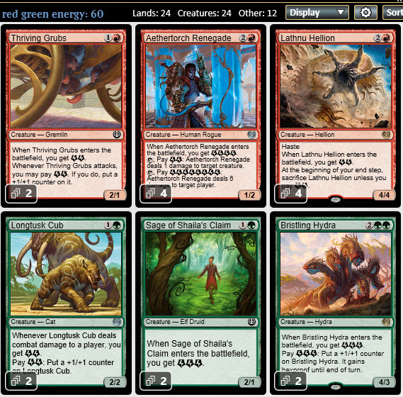 Magic the Gathering Adventures: Solitaire Standard: Kaladesh Red Green ...