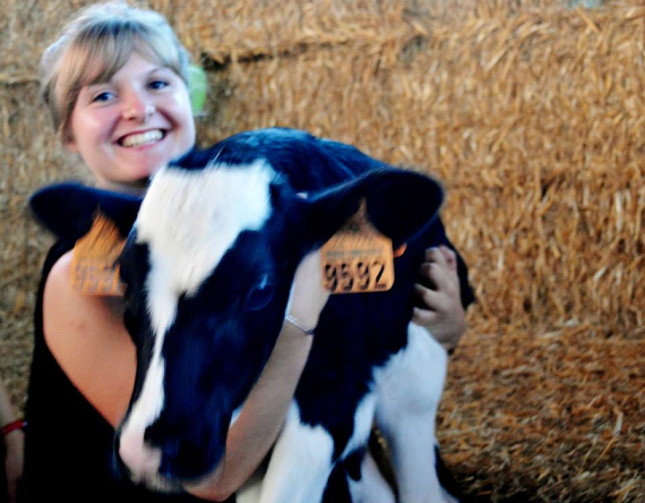 Vach'expo LaSalle Beauvais au TNLA 2015: Julie, CM Prim'Holstein
