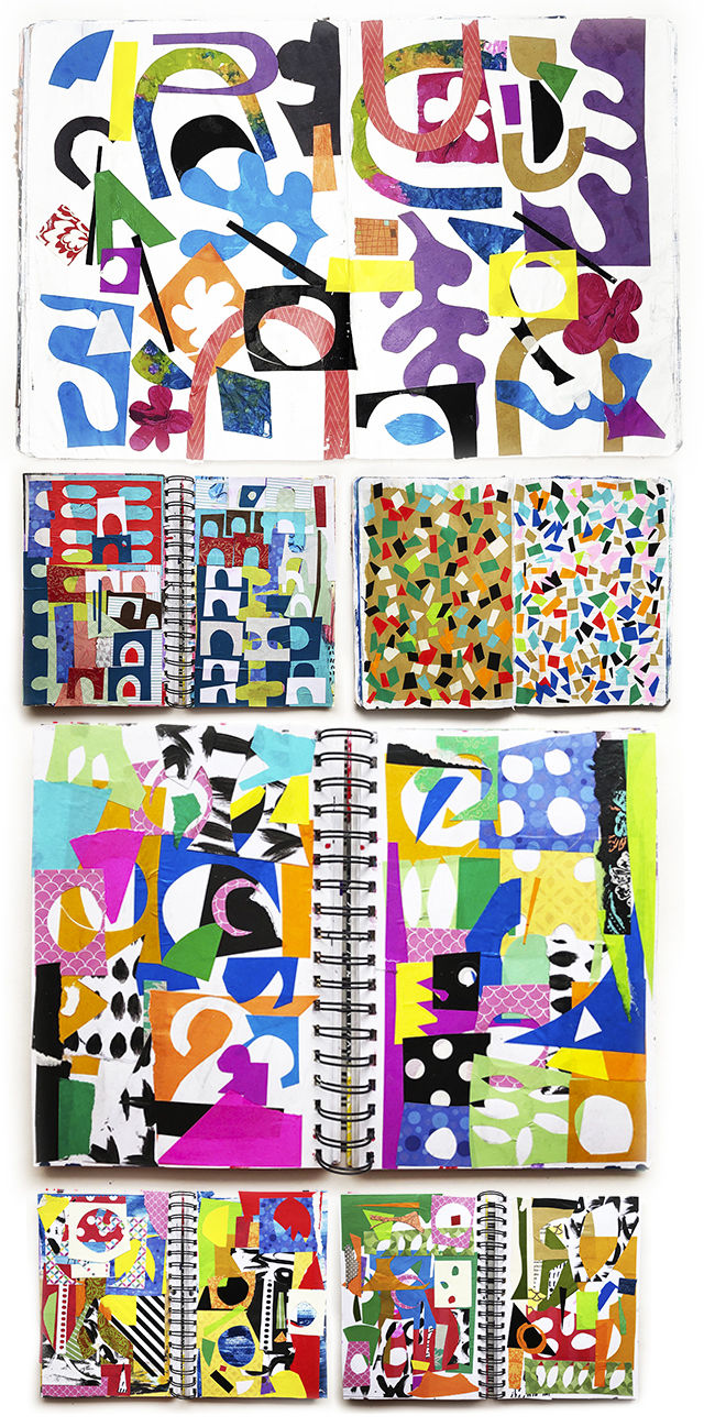 alisaburke: scrap paper collage