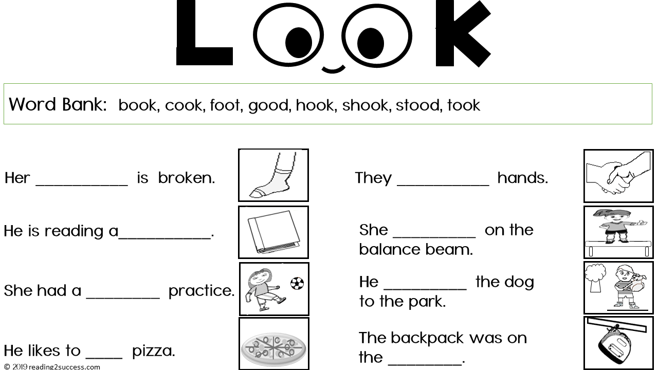 Reading2success: Which /oo/ sound - is it the /oo/ in look or the /oo ...