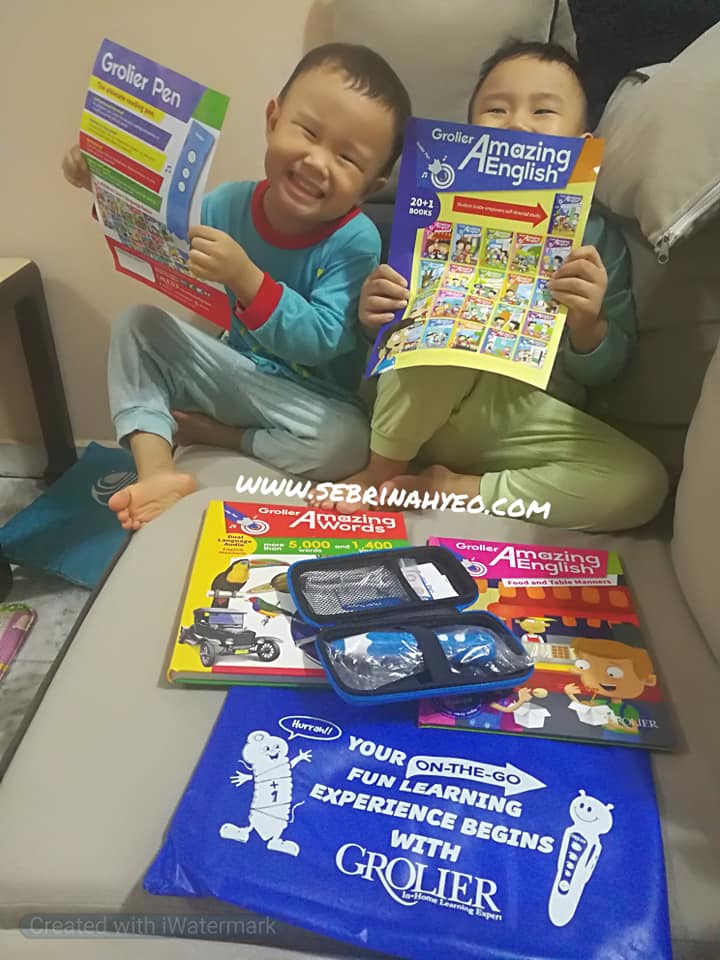 Grolier Amazing English with Grolier Pen My Kids Edutainment - Sebrinah Yeo