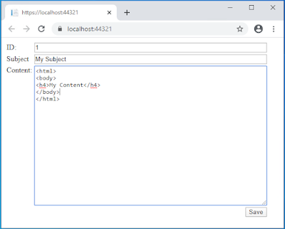 Pass HTML Content from View to Controller using jQuery Ajax