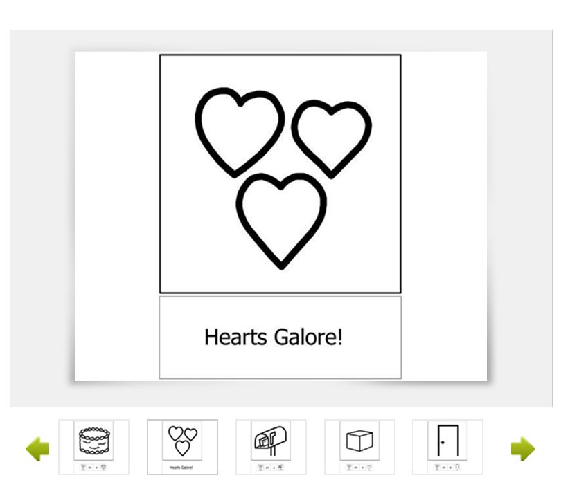 Speech Everyday: Boardmaker Activities – Hearts Galore Book ...