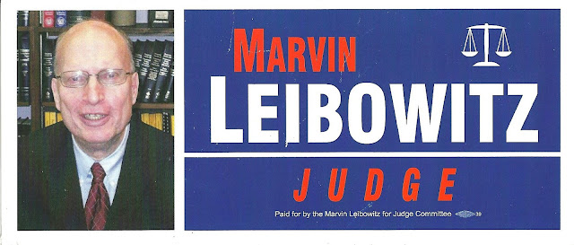 North Pittsburgh Politics: Marvin Leibowitz for Judge