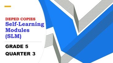 Grade 5 - 1st to 3rd Quarter Self-Learning Modules (DepEd Copies ...