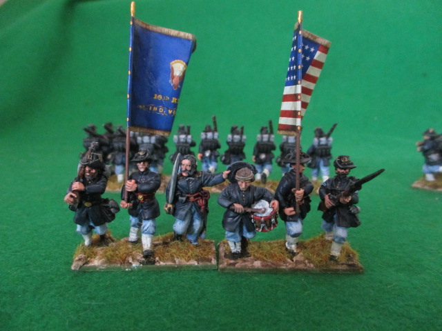 Redoubt Enterprises 28mm ACW Iron Brigade - 19th Indiana Volunteer ...