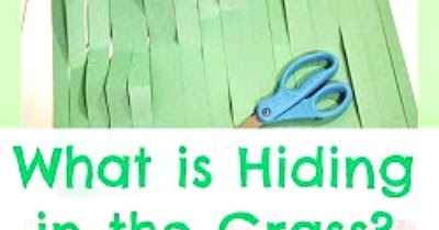 What Is Hiding In the Grass? Preschool Cutting Practice | School Time ...