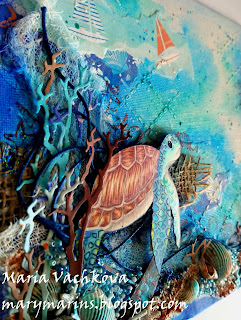 "Under the Sea" Mixed Media Canvas