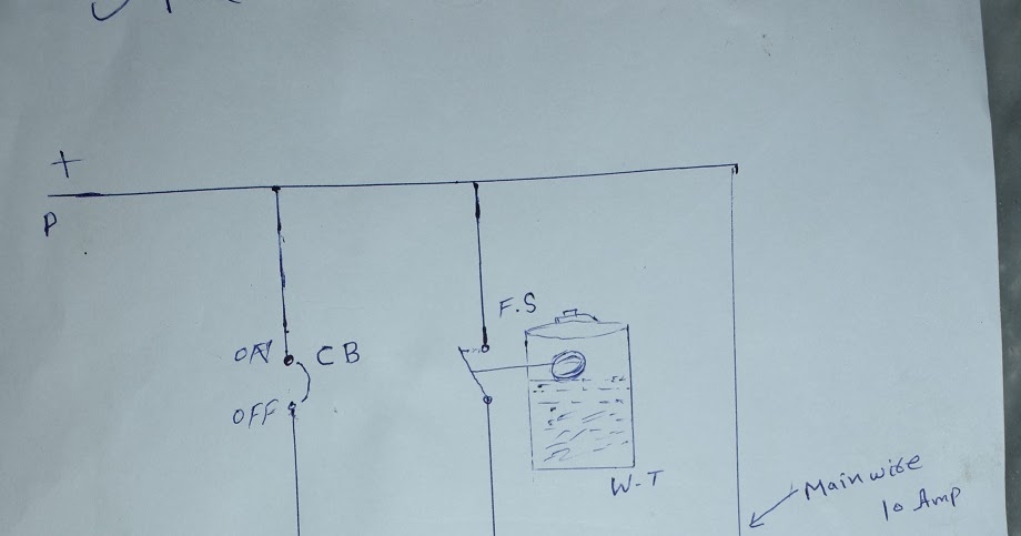 MOTOR CIRCUITS : Water Tank Float Switch control Circuit For single ...