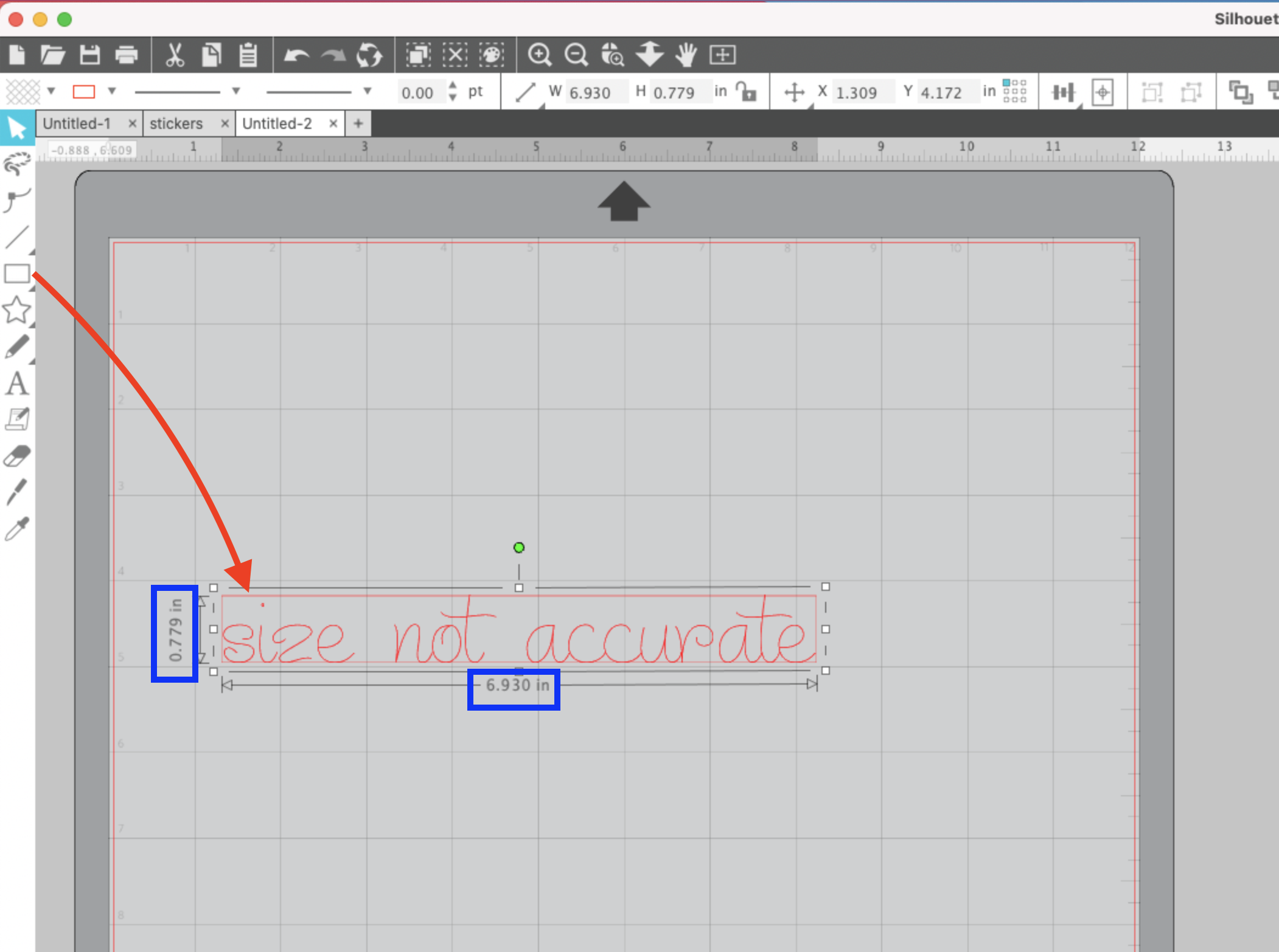 How to Accurately Measure Design or Text Size in Silhouette Studio ...