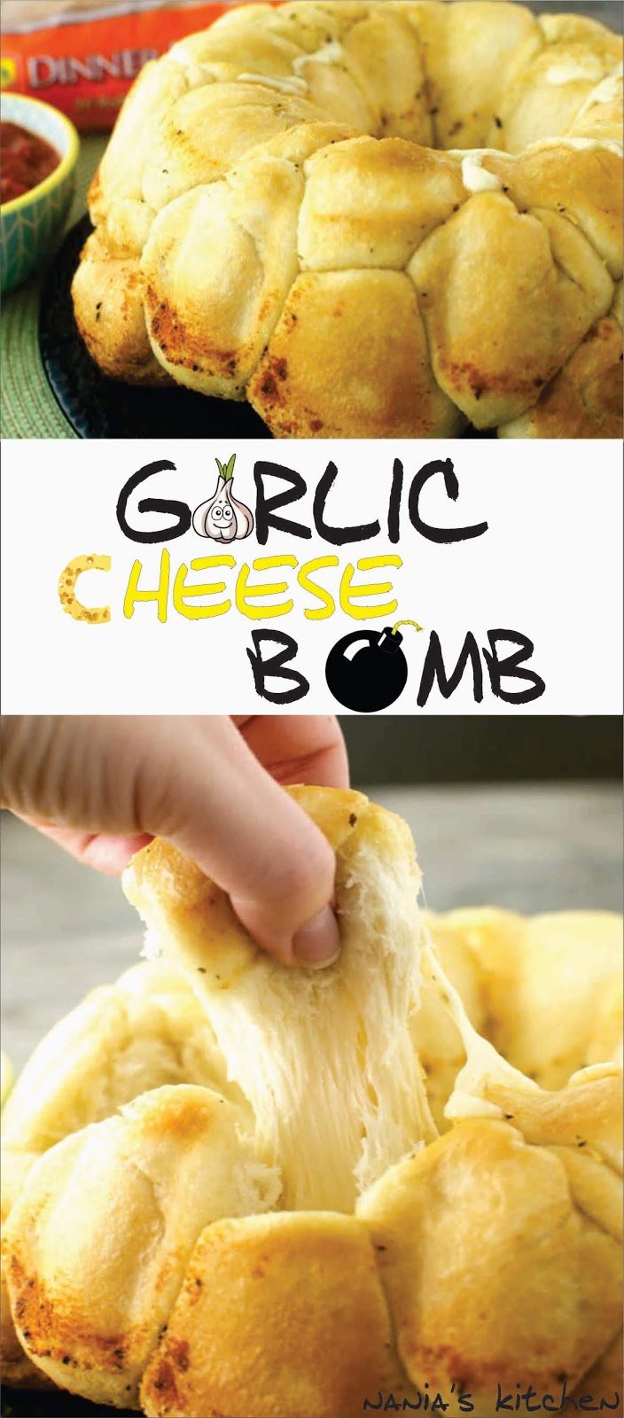 GARLIC CHEESE BOMBS