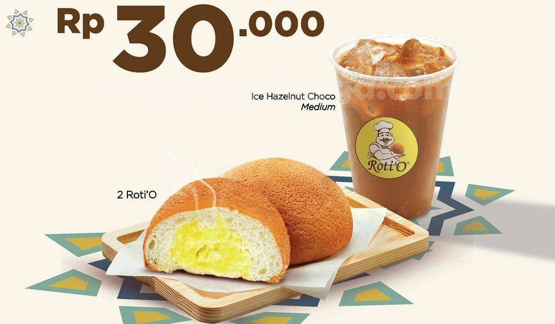 ROTI'O Promo RAMADHAN - Beli 2 Roti'O + Ice Hazelnut Chocolate cuma Rp ...
