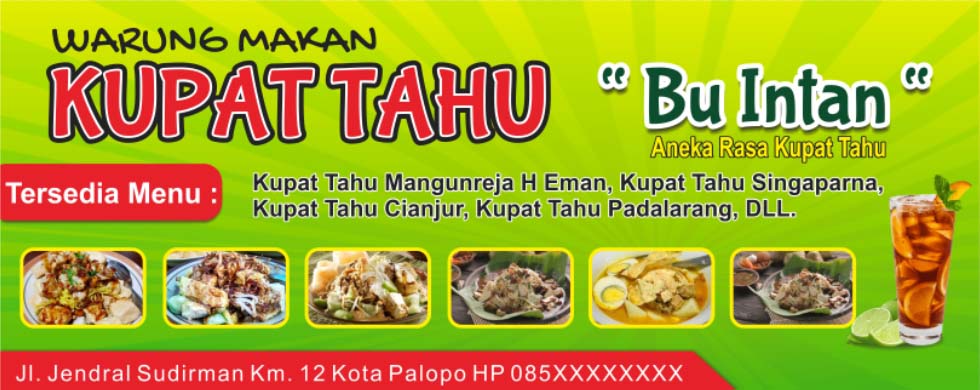 Contoh Banner Warung Kupat Tahu Gratis Format Coreldraw Sobat Tutorial