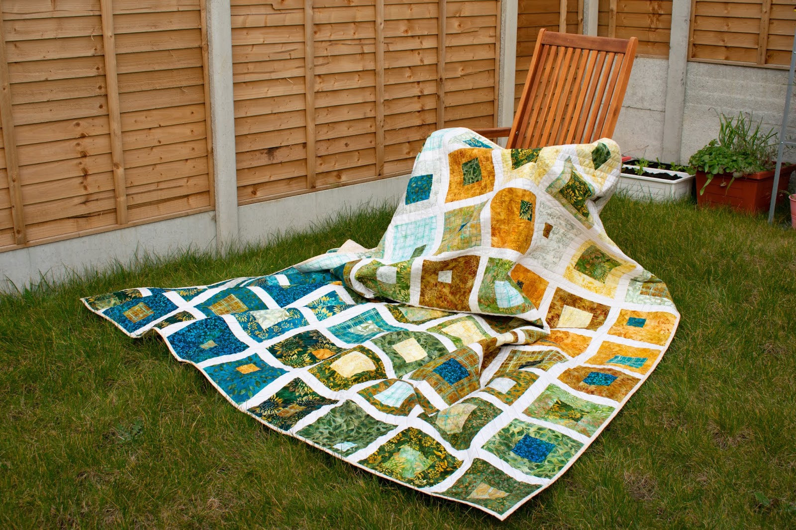 Quilt Art by Lena Pugachova: Floating Squares