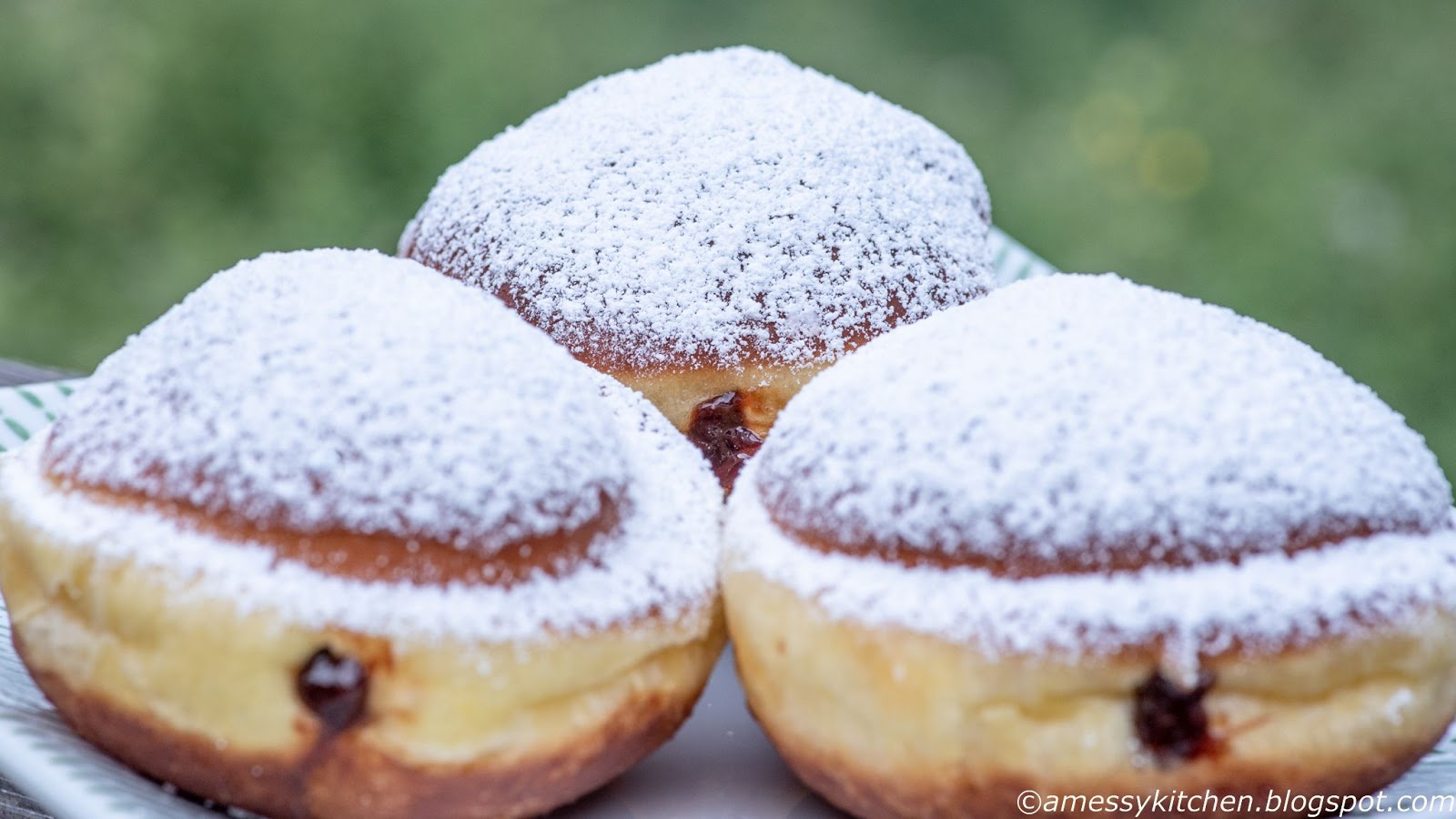 Pączki - Polish Jelly-filled Donuts #BreadBakers