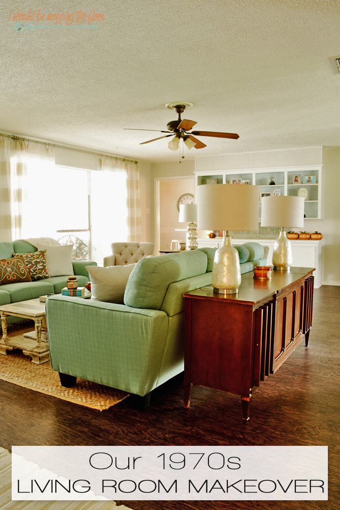 1970s Living Room Makeover | i should be mopping the floor
