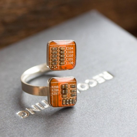 Recycled Computer Circuit Board Jewelry by Recomputing / The Beading Gem
