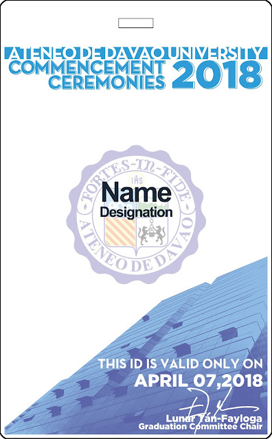 AdDU Graduation Committee ID (2018) | Disenyo ni Ogs
