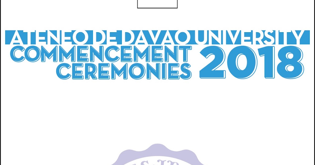 AdDU Graduation Committee ID (2018) | Disenyo ni Ogs