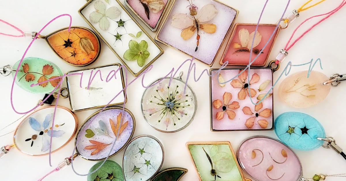 Gingermelon: Botanical Resin Ornament Tutorial