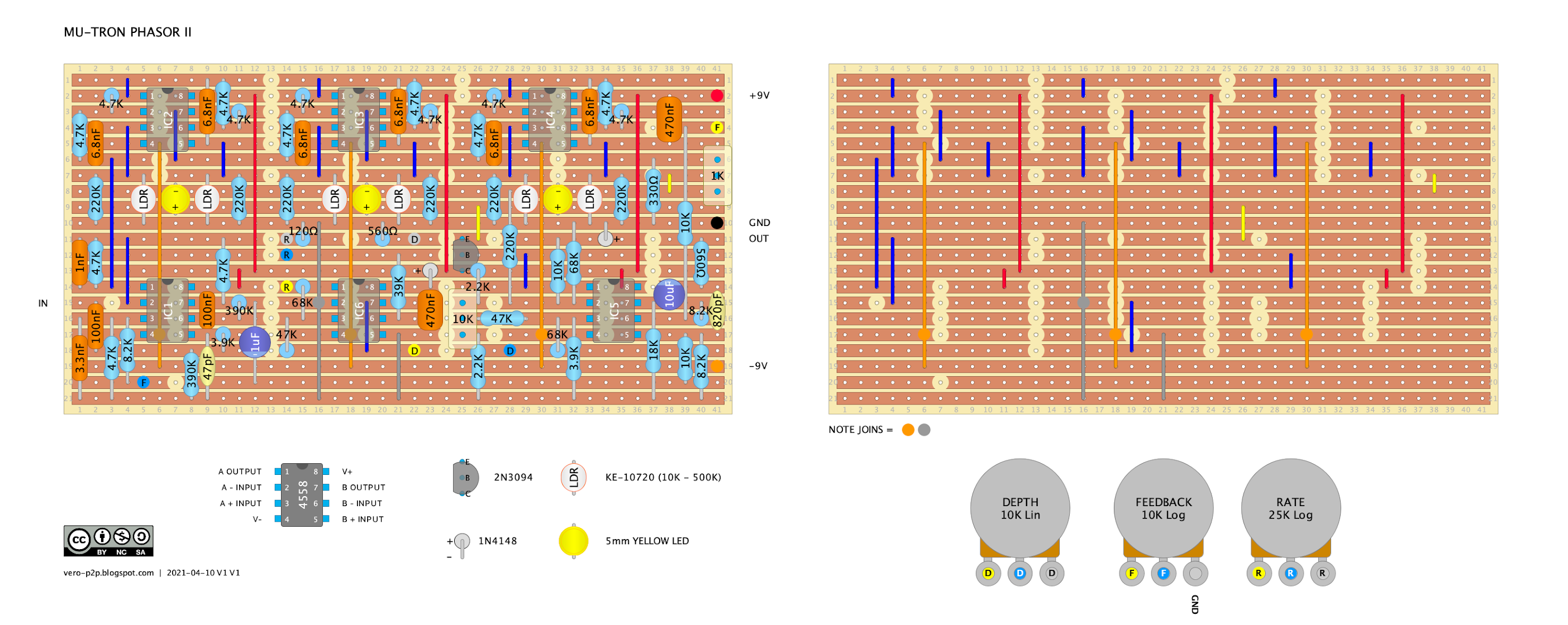 April 2021 | Guitar Effects - Vero - Point to Point - Tag Board Layouts