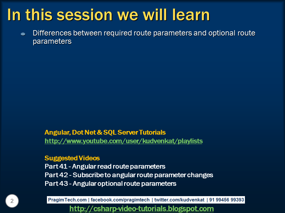 Sql server, .net and c# video tutorial: Angular required route ... Sql server, .net and c# video tutorial: Angular required route ...
