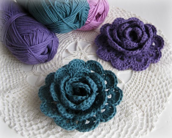 MES FAVORIS TRICOT-CROCHET: 6 tutos de fleurs au crochet