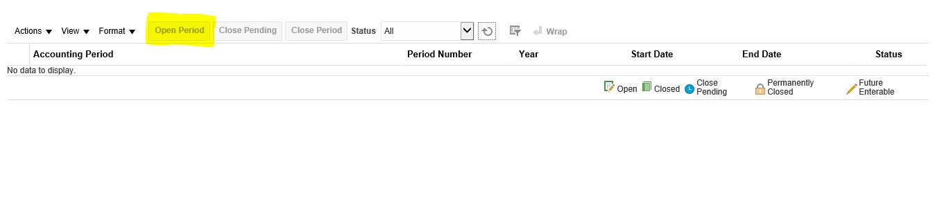 Oracle Application's Blog: How to open receivables period in oracle fusion