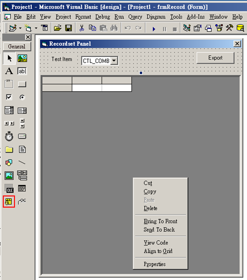 [VB6]MSFlexGrid使用記錄