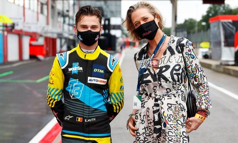 Princess Delphine attended a press presentation at the Circuit of Zolder