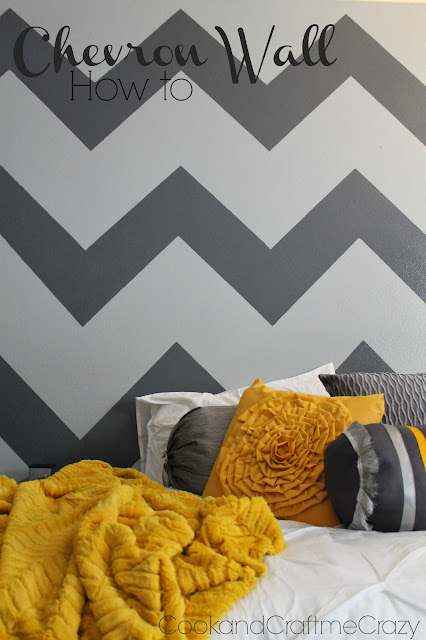 Cook and Craft Me Crazy: Chevron Wall How to