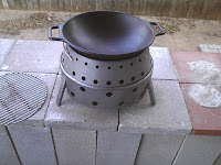 ramblings on cast iron: stir frying on a volcano stove