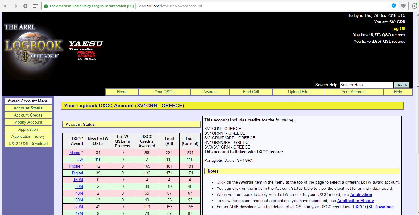SV1GRN: Lotw και γραφειοκρατία