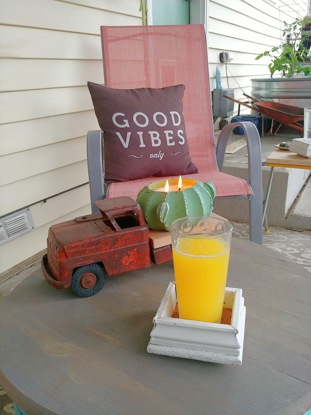 Upcycled Fence Post Cap Coasters - Little Vintage Cottage