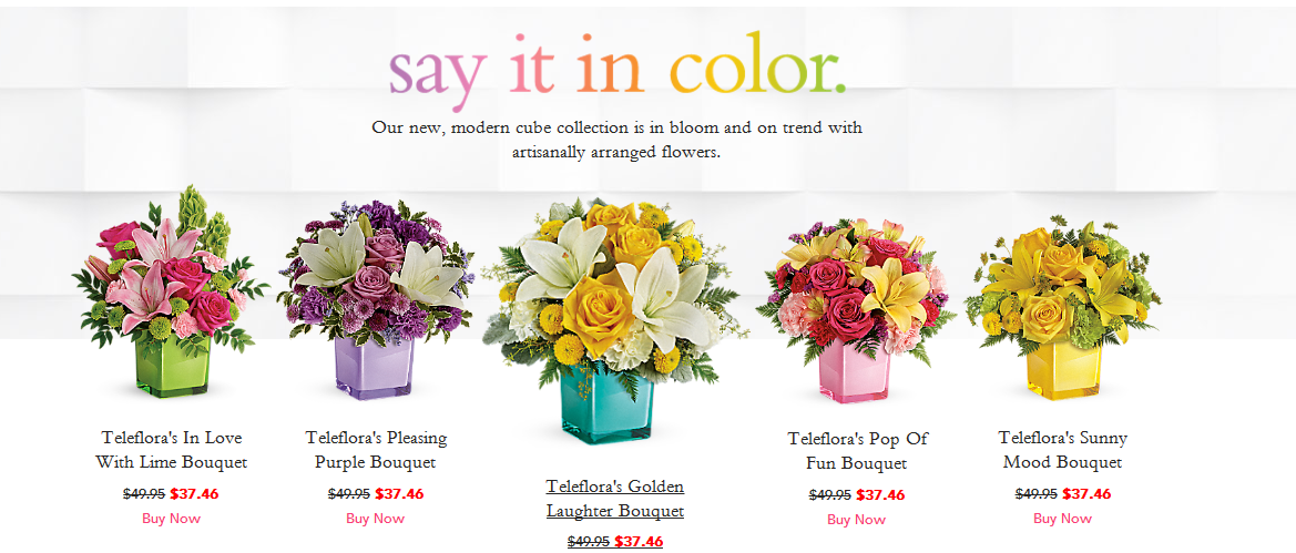 Teleflora Coupon Code and Promo Code 2016: Anniversary Flowers with ...