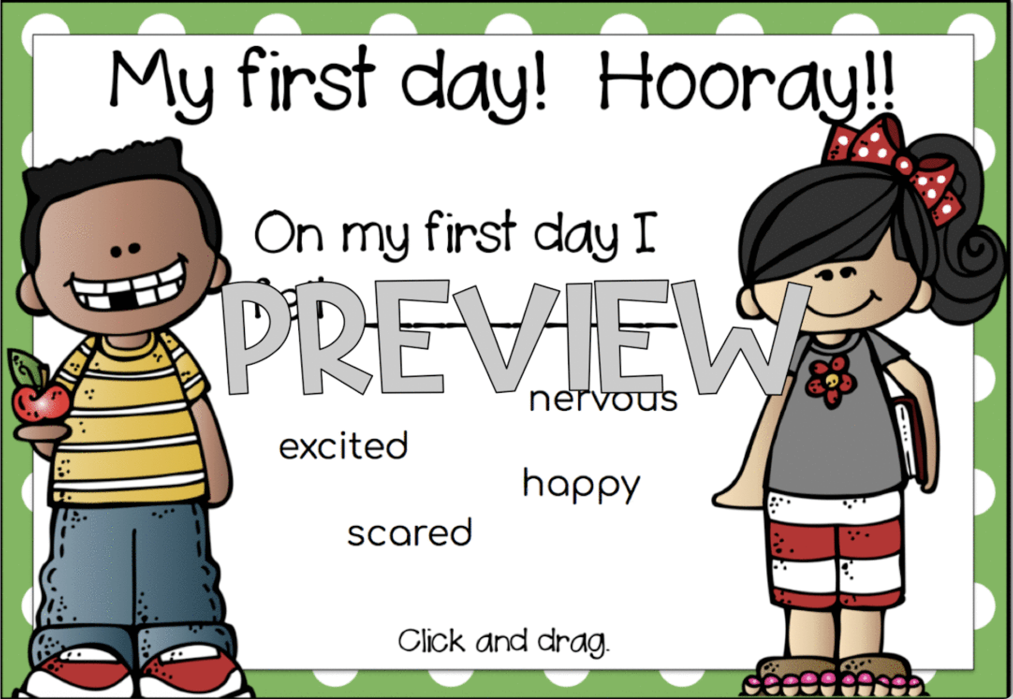1st Grade Hip Hip Hooray!: First Day! Hooray!!