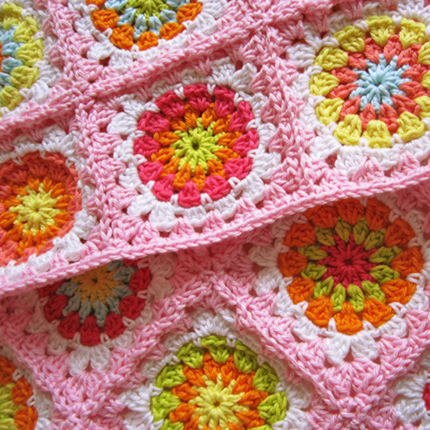 Beautiful Skills - Crochet Knitting Quilting : Flower Square Tutorial