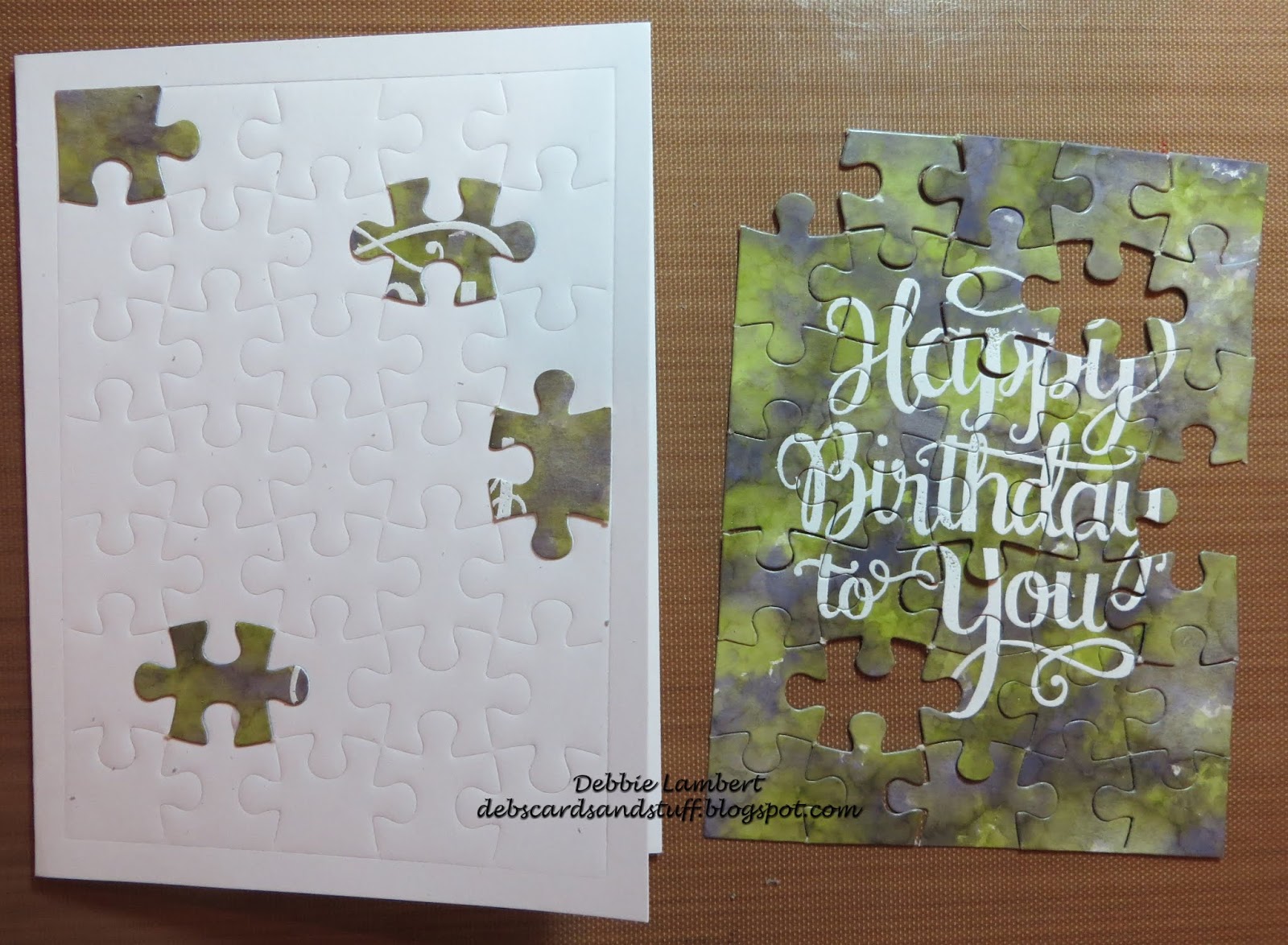 Debbies Creations: Jigsaw Puzzle Bithday Card