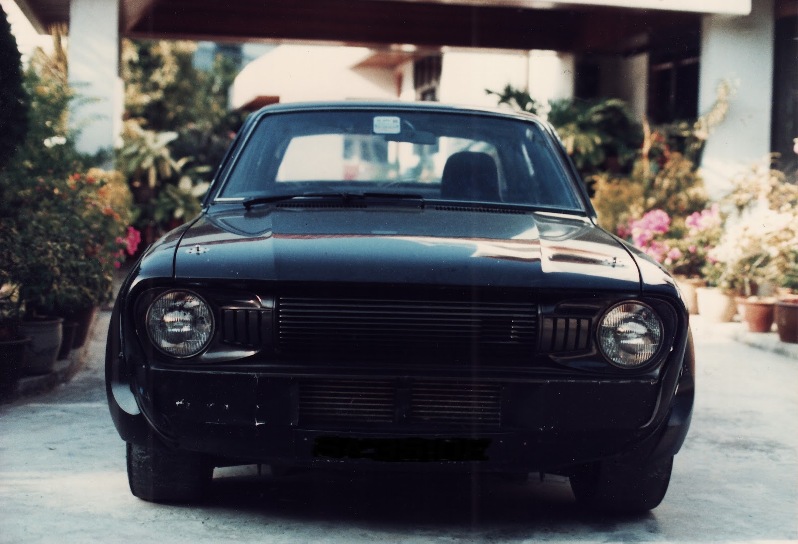 A Datsun Turbo Violet from 1974: Exterior views...Datsun 120Y B210 LZ18