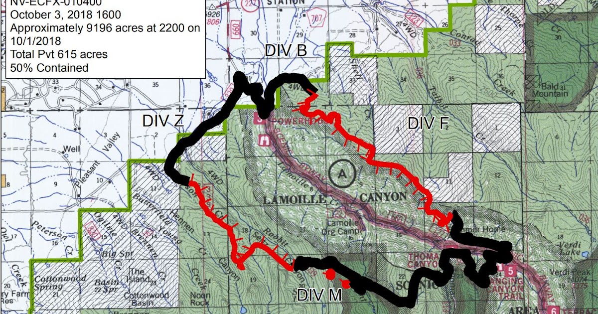 Ruby Mountain Trails: Fire map and update