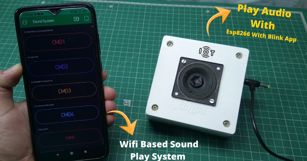 Play Audio Sound With Esp8266 With Blink App
