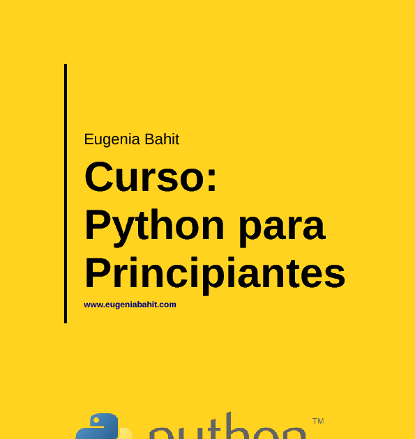 ESTADISTICANDO: PYTHON PARA PRINCIPIANTES- EUGENIA BAHIT