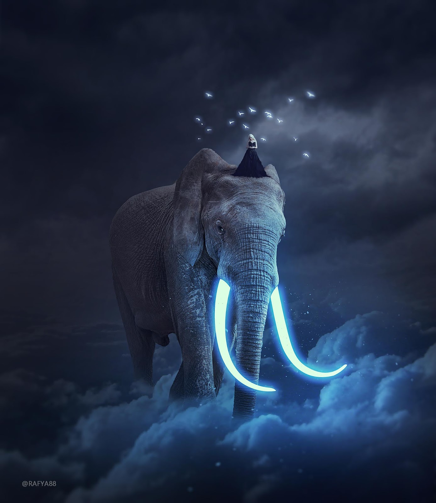 Glowing Elephant Photo Manipulation Effect Photoshop Tutorial Rafy A glowing-elephant-photo-manipulation-effect-photoshop-tutorial-rafy-a