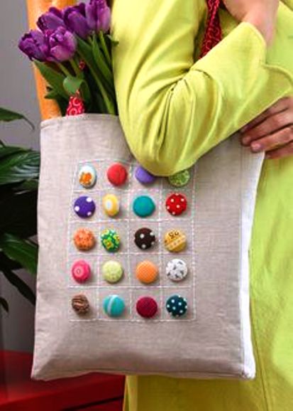 button bags design ideas ~ art craft projects