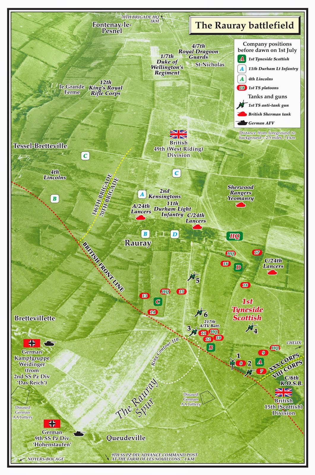 Northumbrian Gunner: Op Ducy - Battle of Rauray