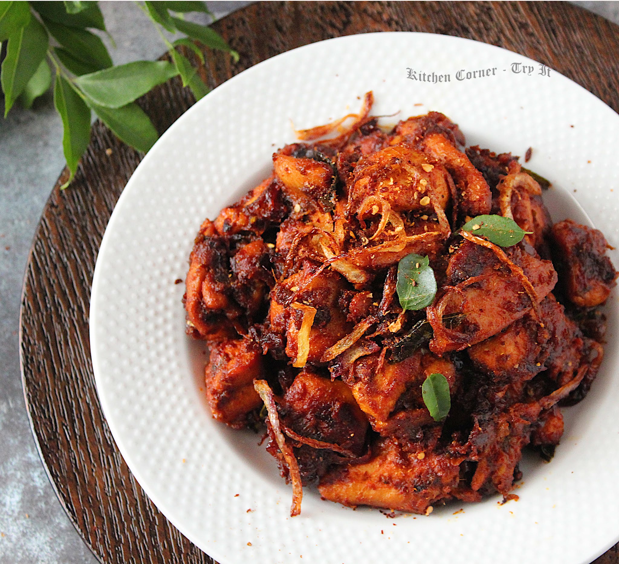 Kerala Style Chicken Chukka- Restaurant Style Chicken Masala Fry Recipe